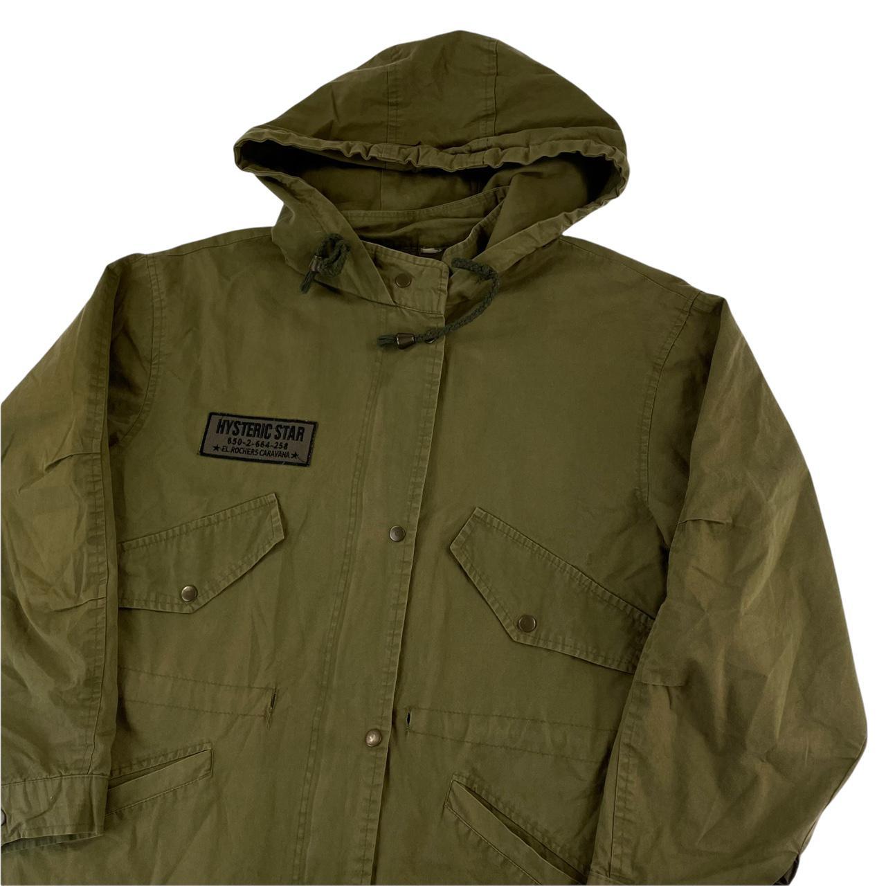 Hysteric Glamour Women's Khaki Coat | Depop