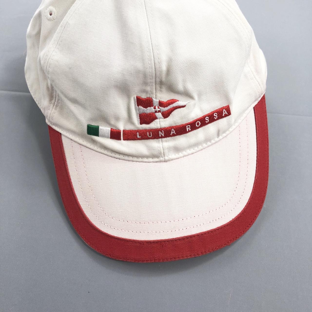 VINTAGE PRADA LUNA ROSSA HAT CAP EMBROIDERED... - Depop