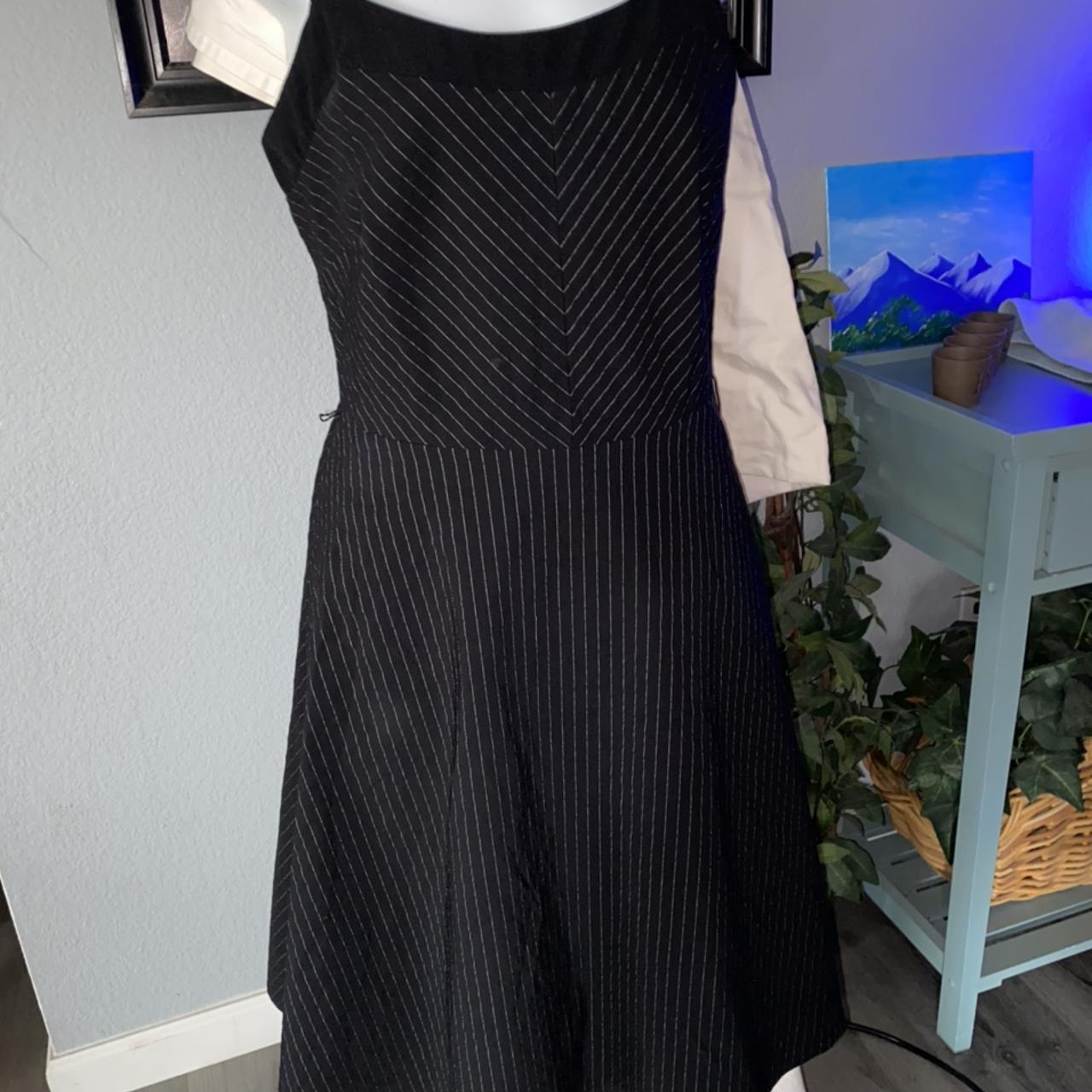 Ruby Rox Rockabilly dress Black pinstripe Size... - Depop