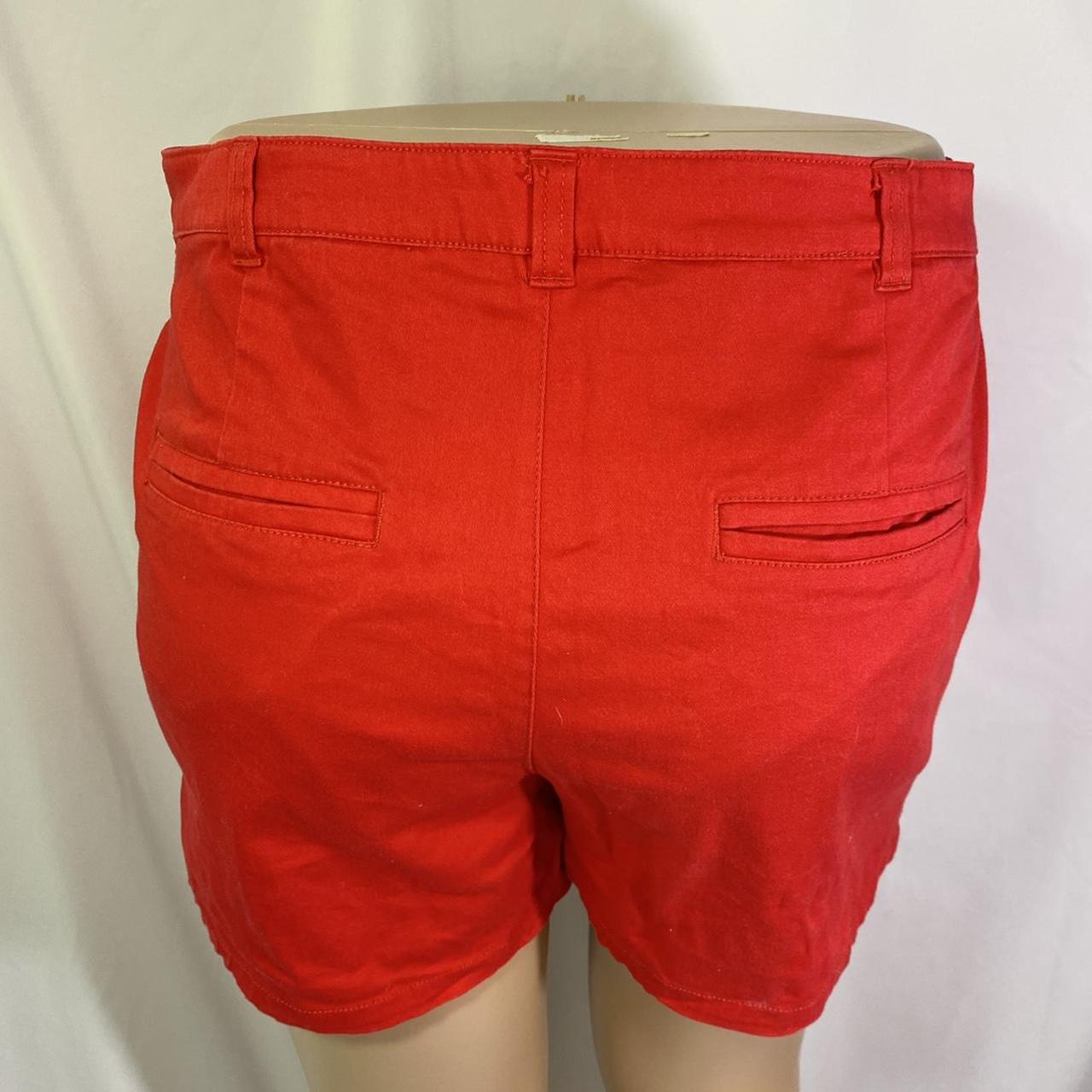 ModCloth Women's Red and Gold Shorts | Depop