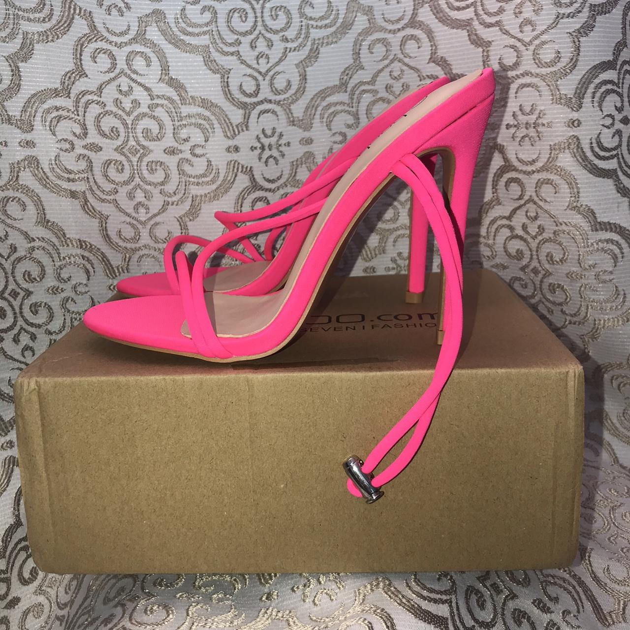 these are brand new hot pink heels purchased from... - Depop