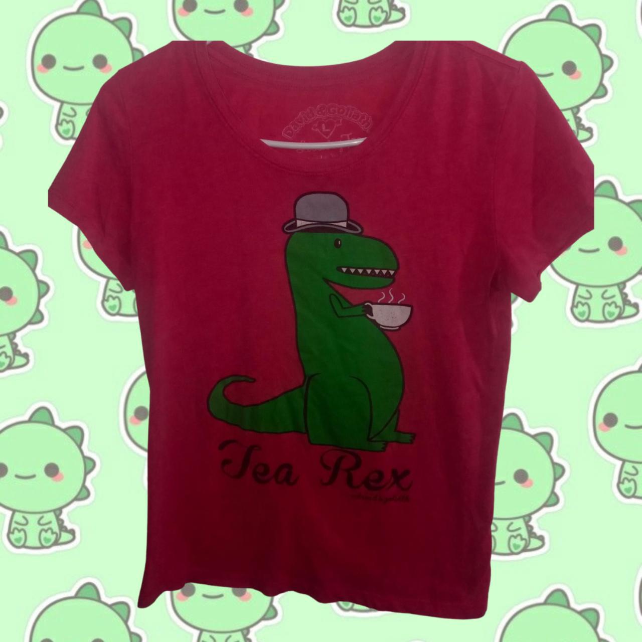 ‼️DEPOP PAYMENTS ONLY PLEASE‼️ Tea Rex T-Shirt 🦖☕ ☆... - Depop