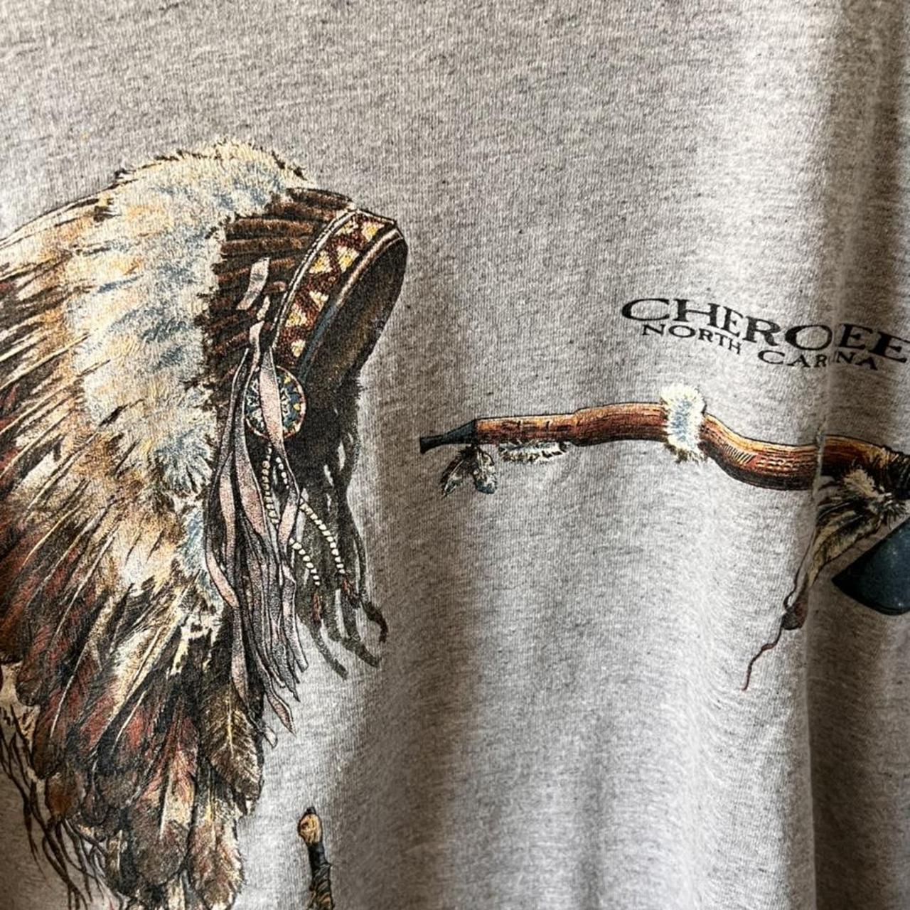 Vintage Cherokee North Carolina graphic t shirt on... - Depop