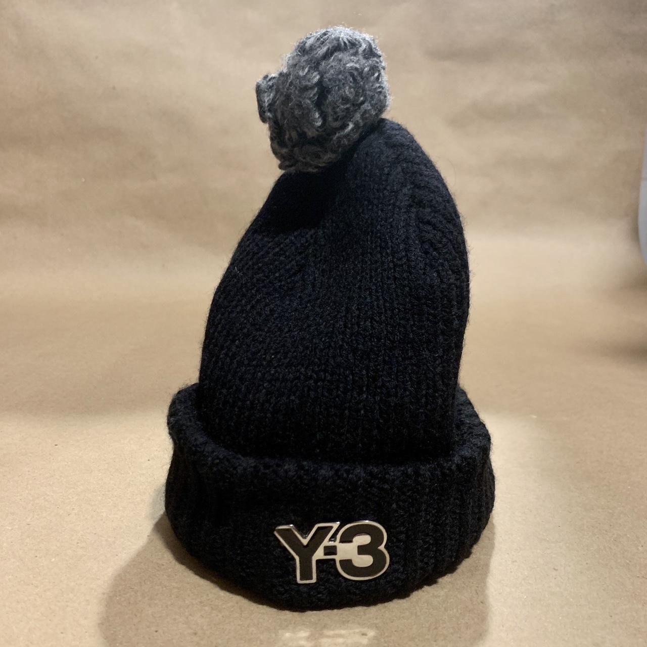 Y-3 yohji yamamoto x adidas knitted beanie very cool... - Depop