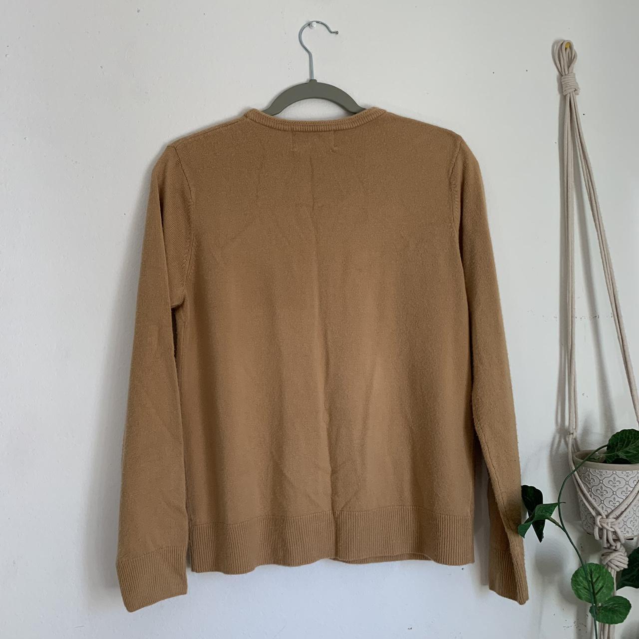 tan cardigan ♡ tan cardigan from Sag Harbor... - Depop
