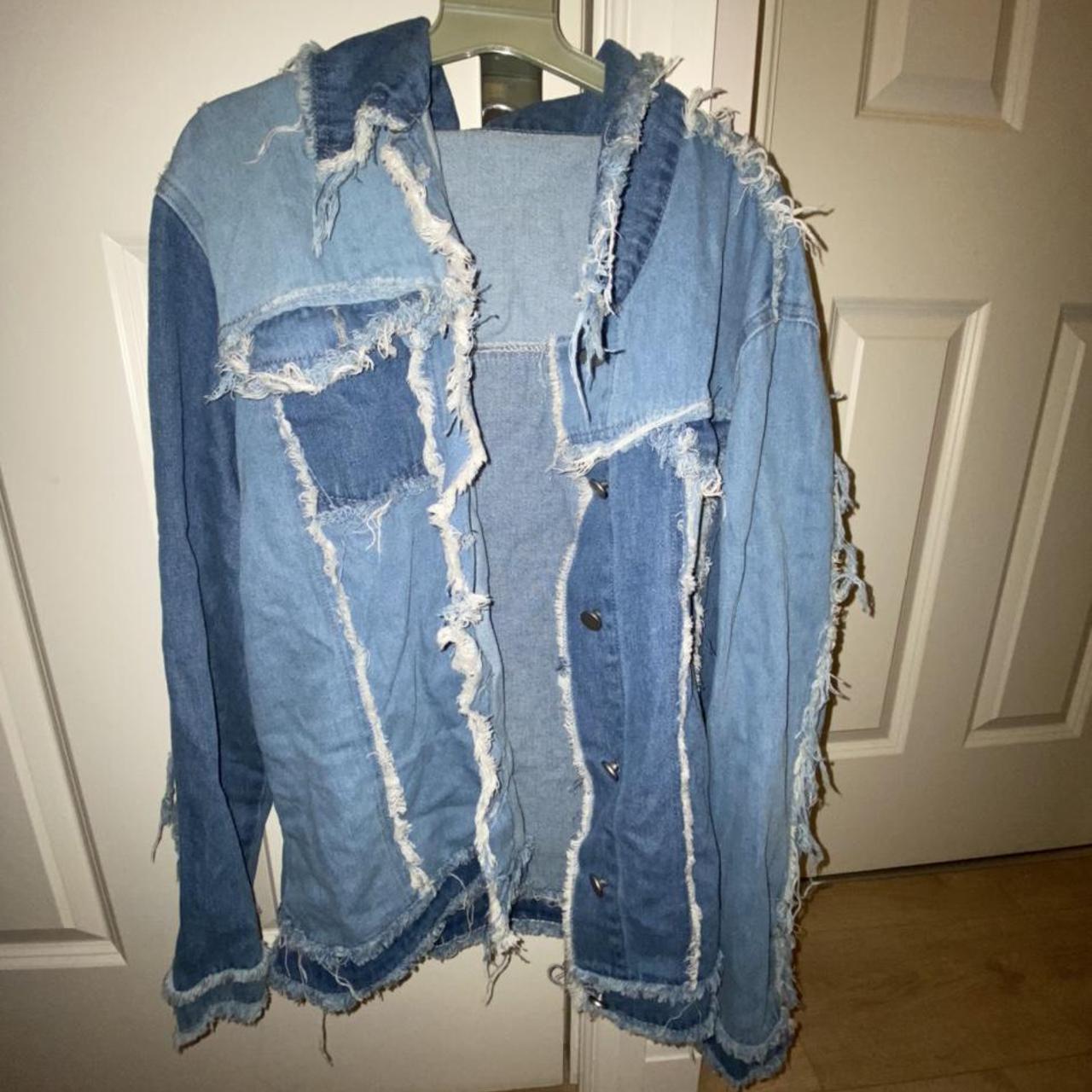 pixie poison denim patchwork jacket size small 🧚🏽‍♀️ - Depop