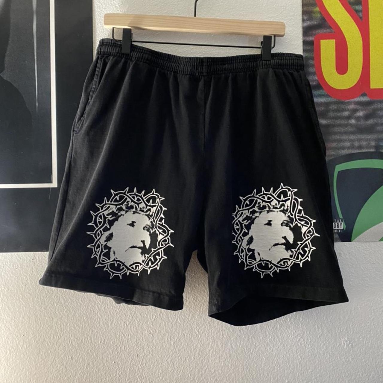 guardian angel jesus shorts size xl jesus hit on... - Depop