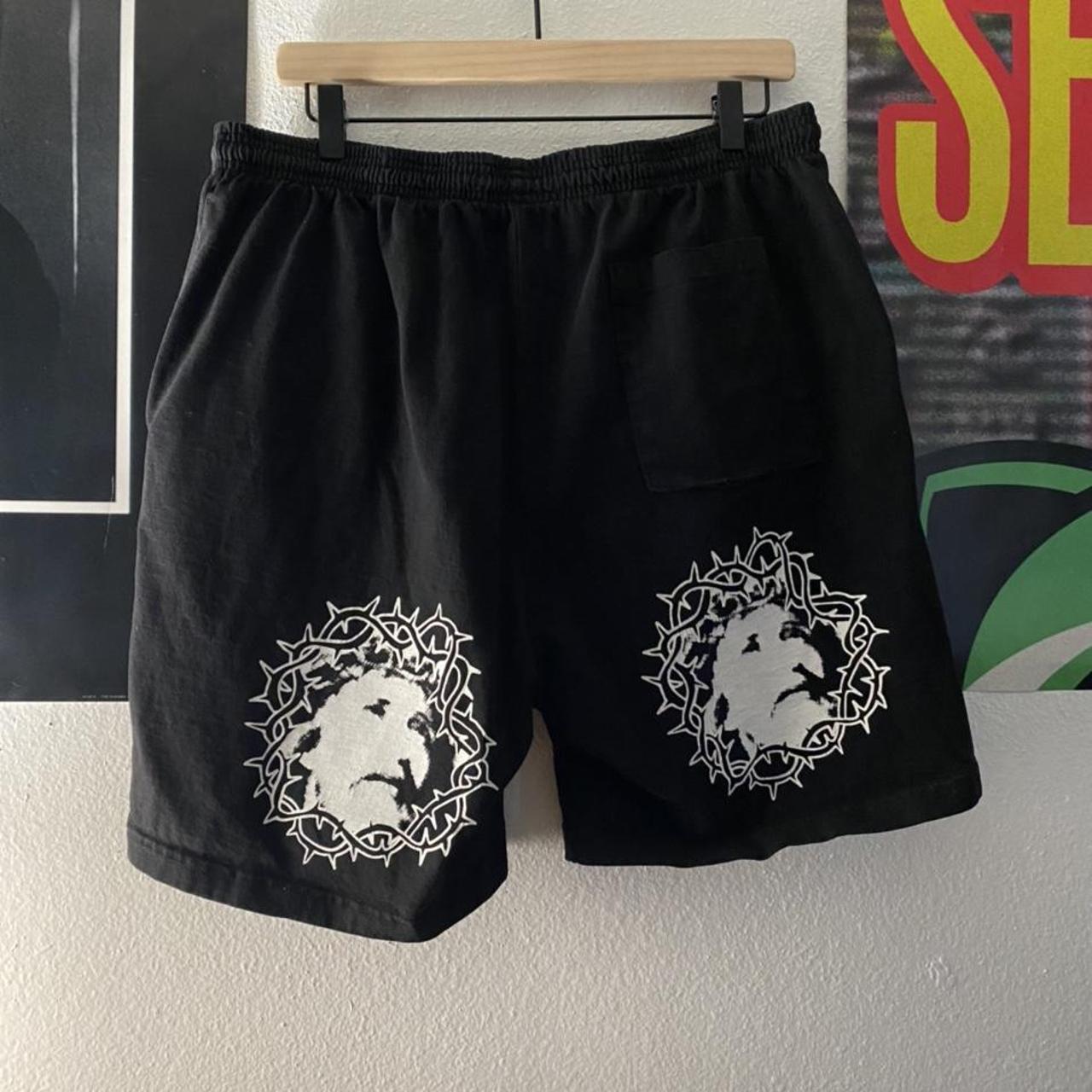 guardian angel jesus shorts size xl jesus hit on... - Depop