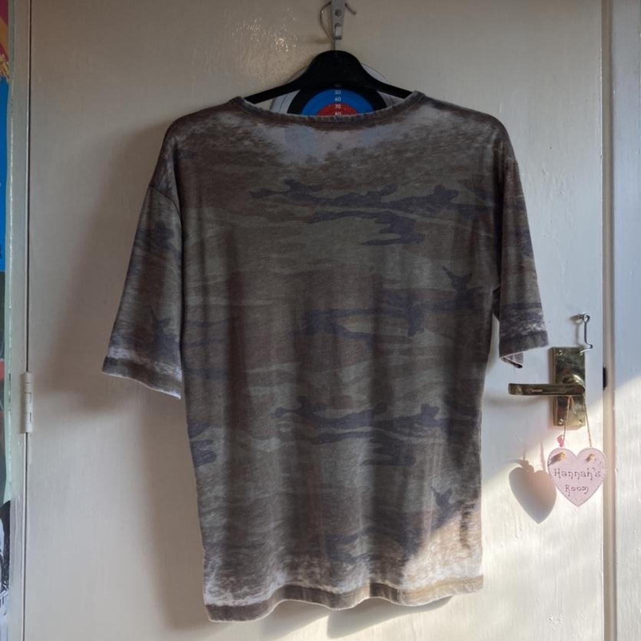 topshop grunge style oversized washed out camo print... - Depop