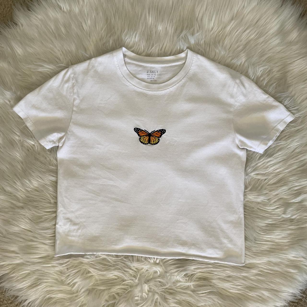John Galt butterfly tee made in USA, iconic brandy... - Depop