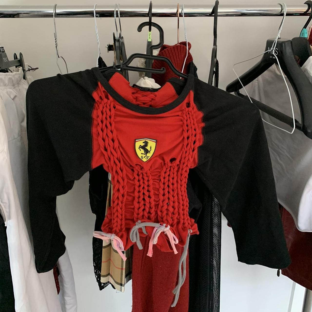 Ai Mei li custom Ferrari top ♥️ one size fits all as... - Depop