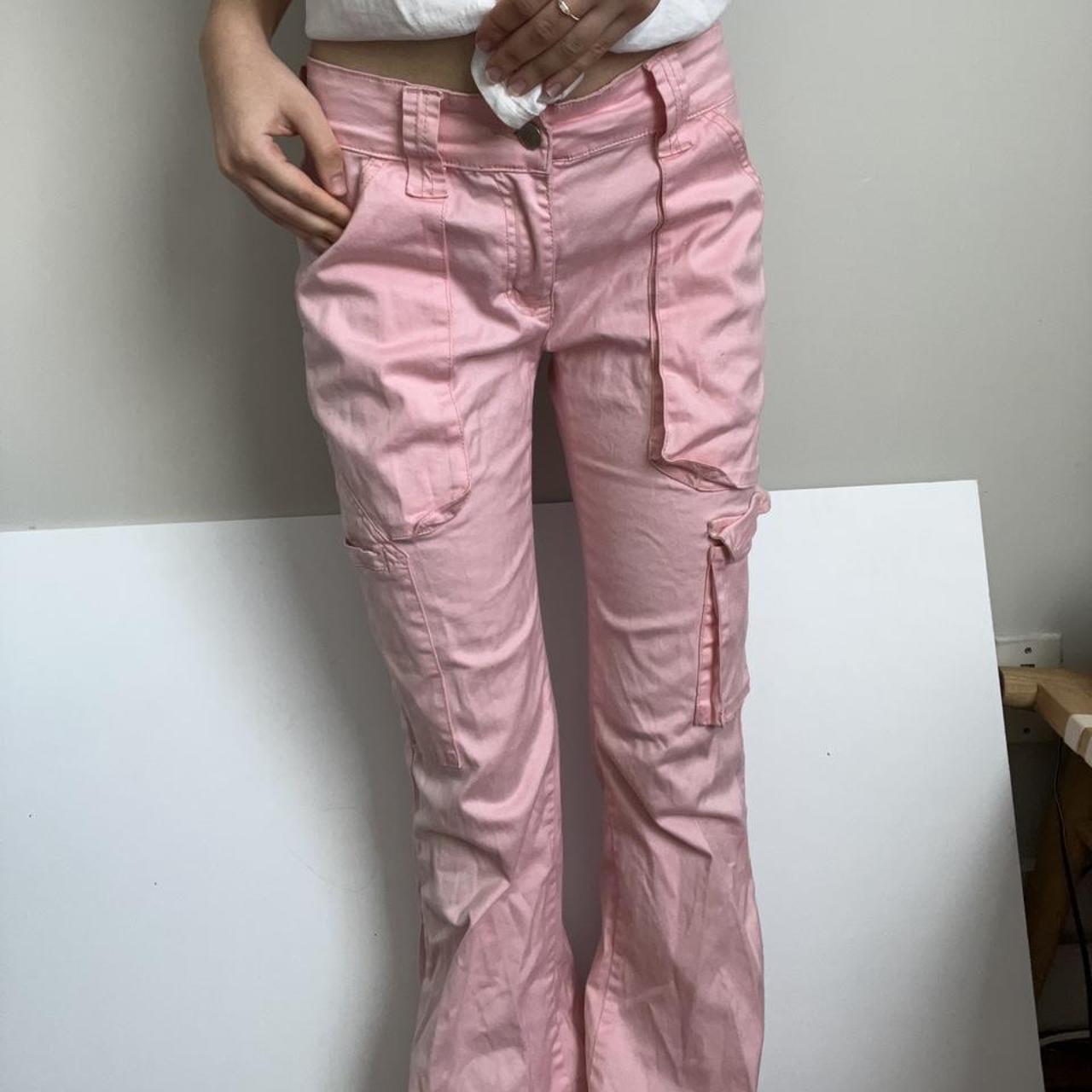 Pink Cargo Pants #pink #cargo | Depop