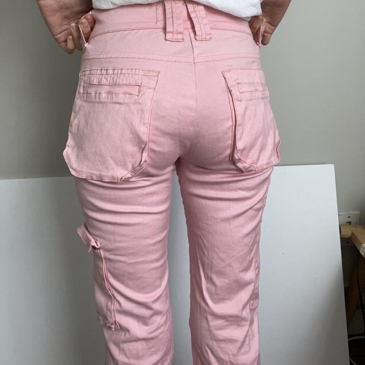 Pink Cargo Pants #pink #cargo | Depop