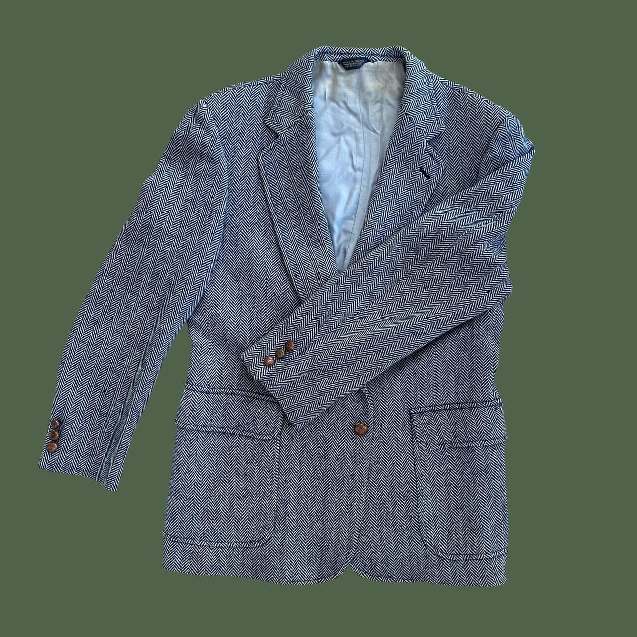 Vintage Black and White Pattern Coat No tag,... - Depop