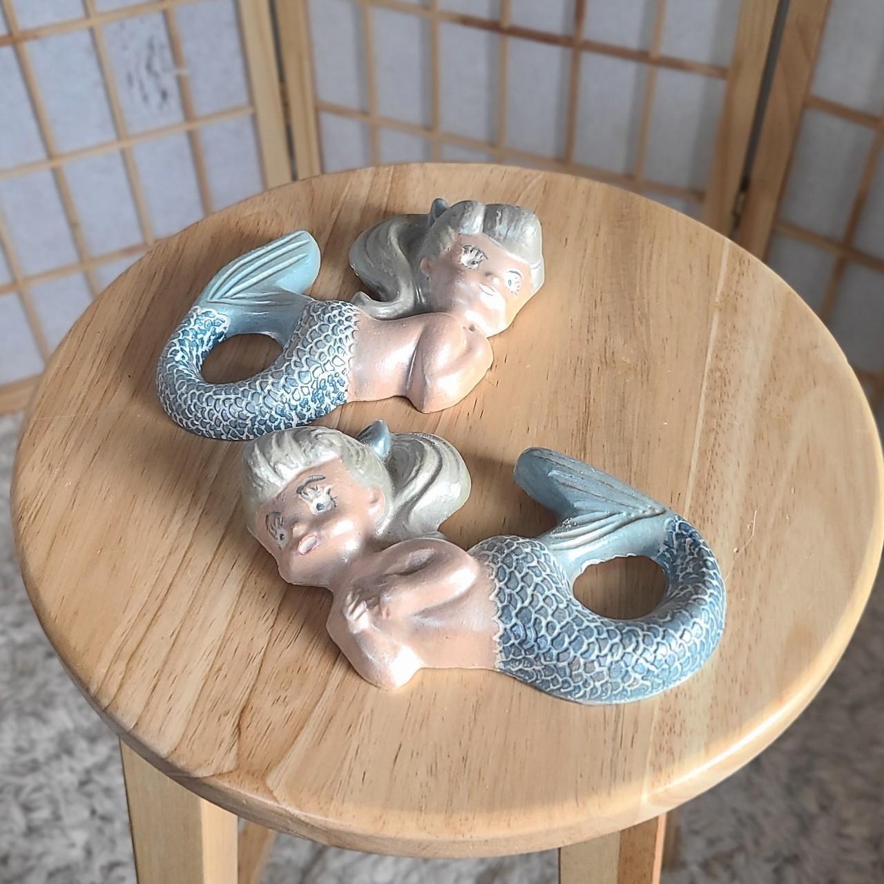 70s Mermaid chalkware decor #bfvallhome Dated... - Depop