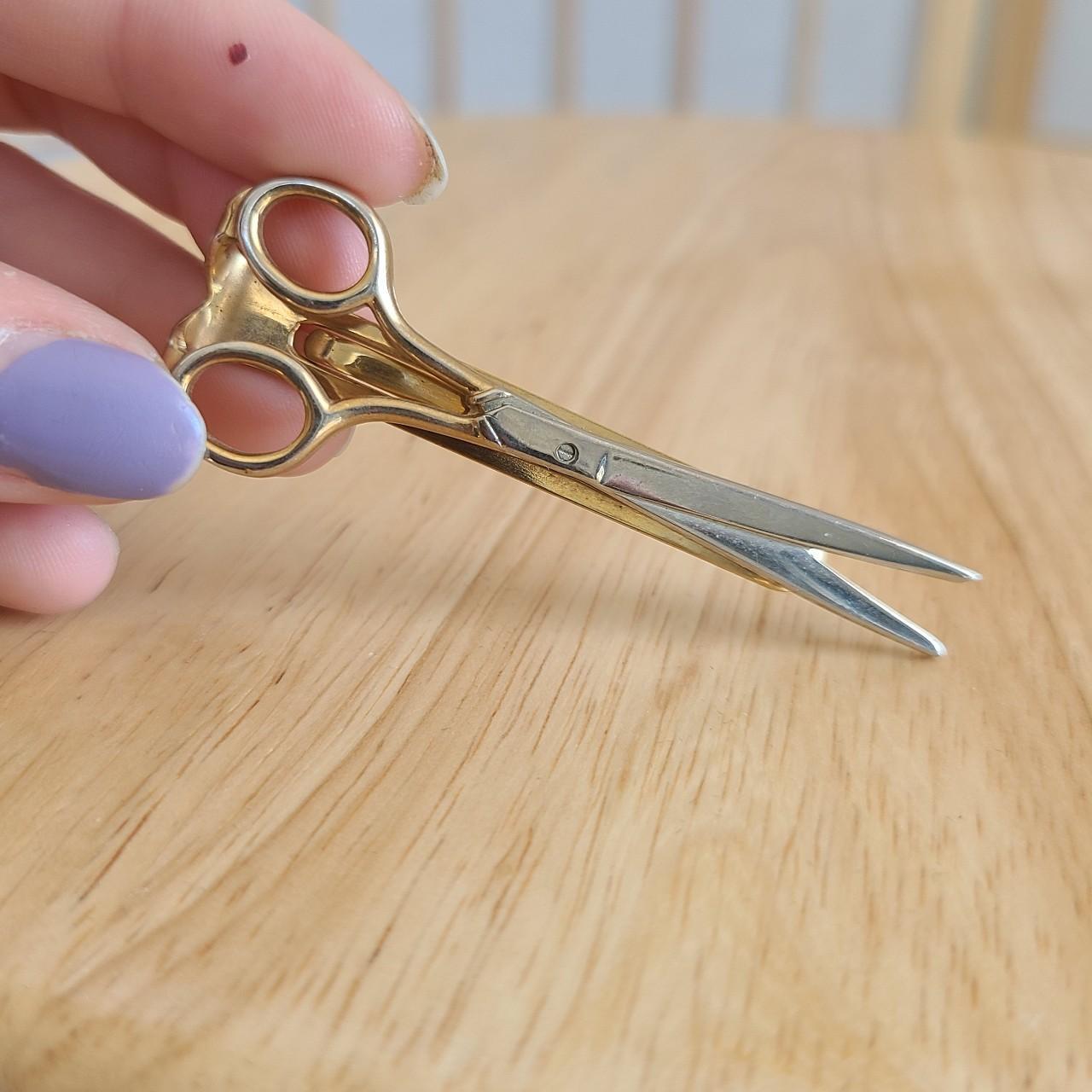 Vtg 70s Scissors tie bar #bfvallaccessories... - Depop