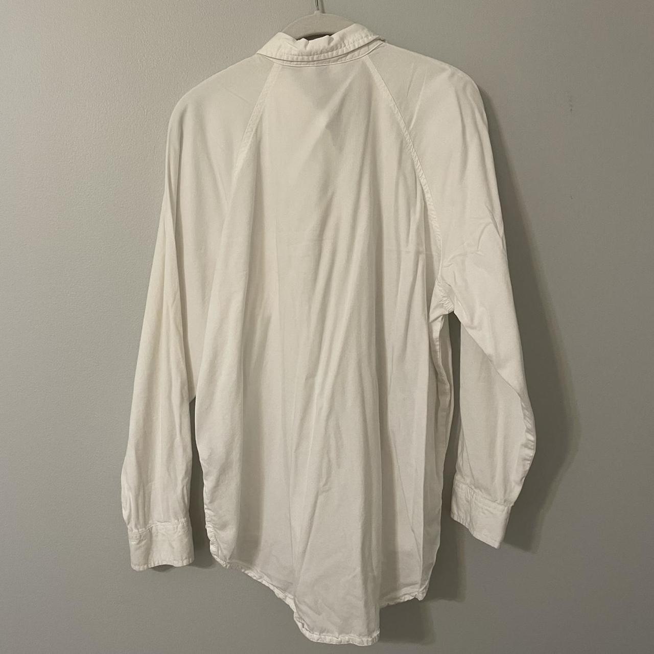 target universal thread white cotton long sleeve... - Depop