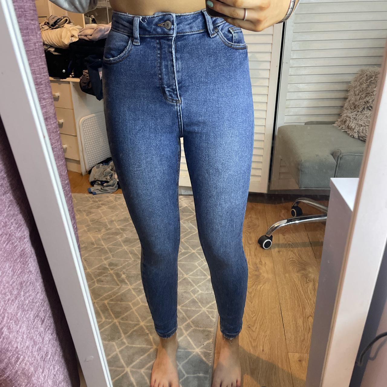 High waisted blue denim jeans 💙 Selling as never... - Depop