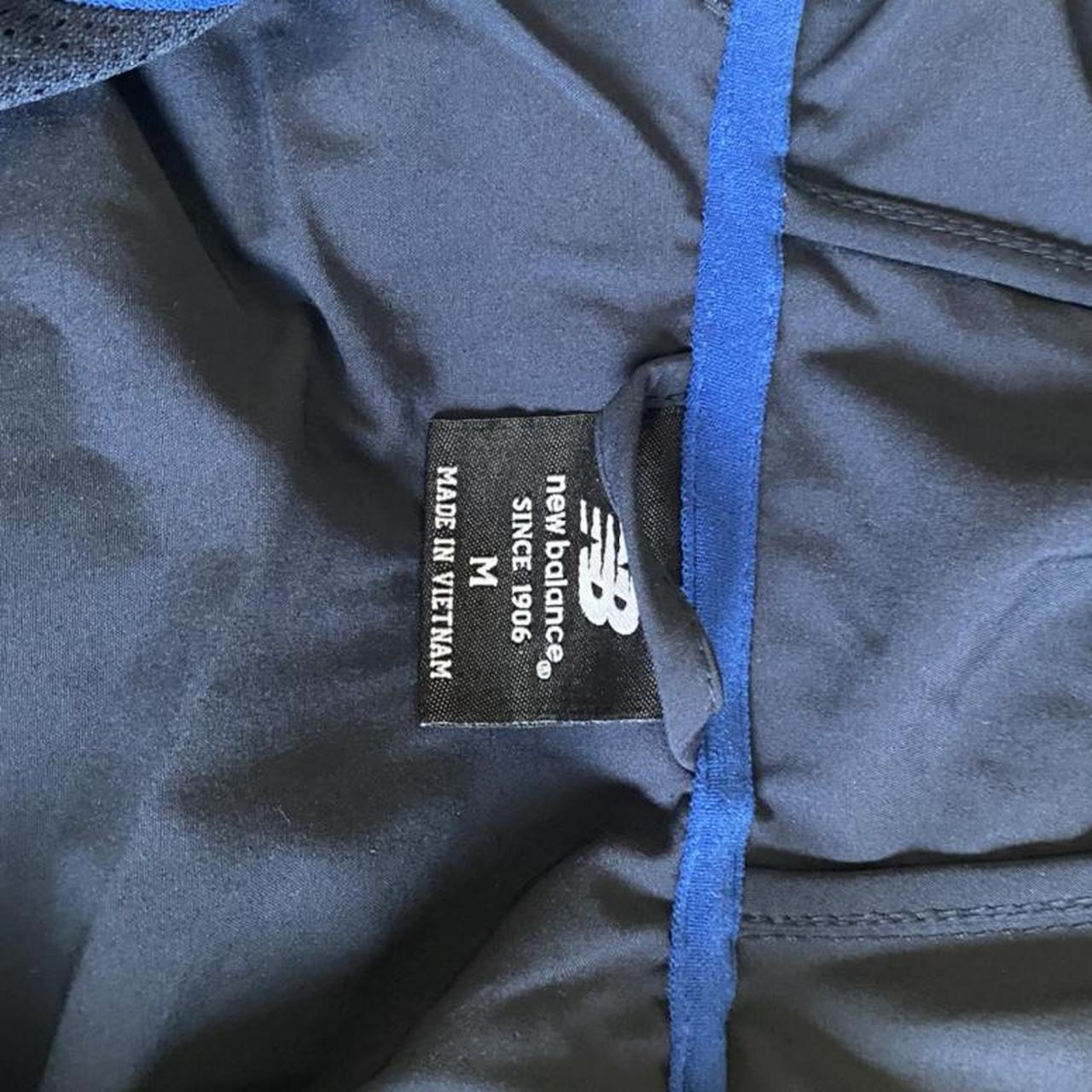 New Balance Men's Blue and Black Jacket | Depop
