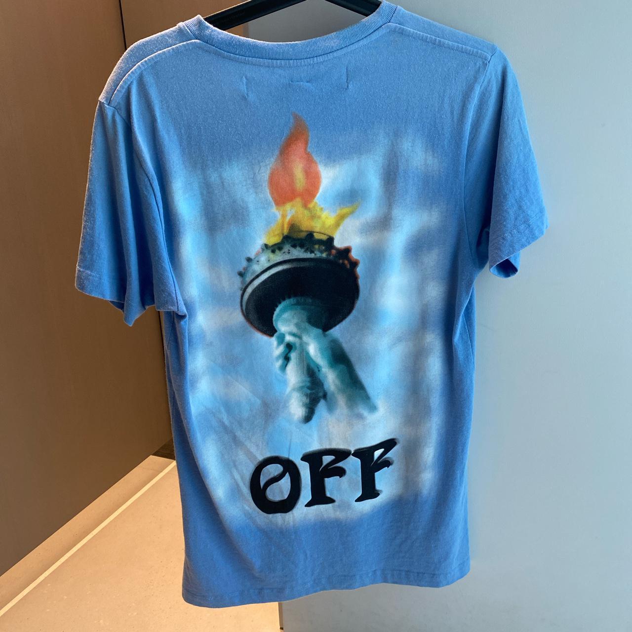 Off white Statue of Liberty tee worn once excellent... - Depop