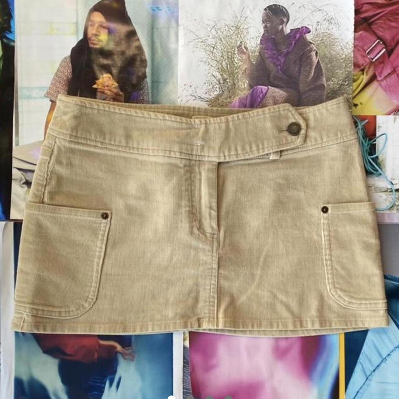 Y2K low waisted cargo corduroy mini skirt Best for... - Depop