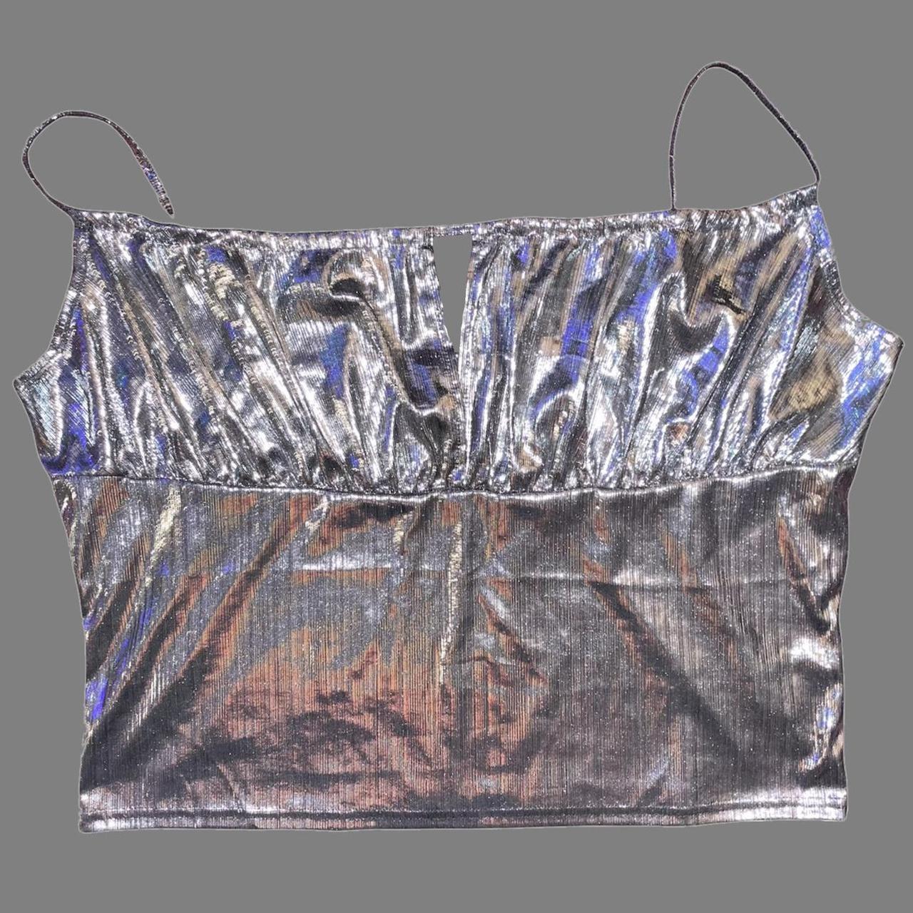 Delia's Women's Silver Vest | Depop