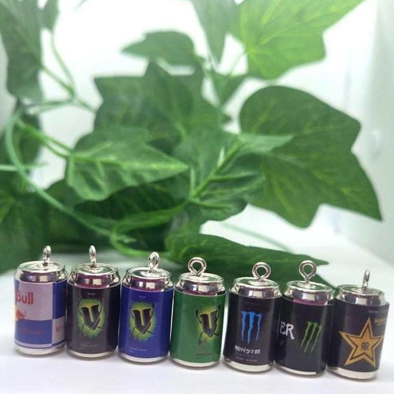 Energy Drink keychains and earrings Pm for... - Depop