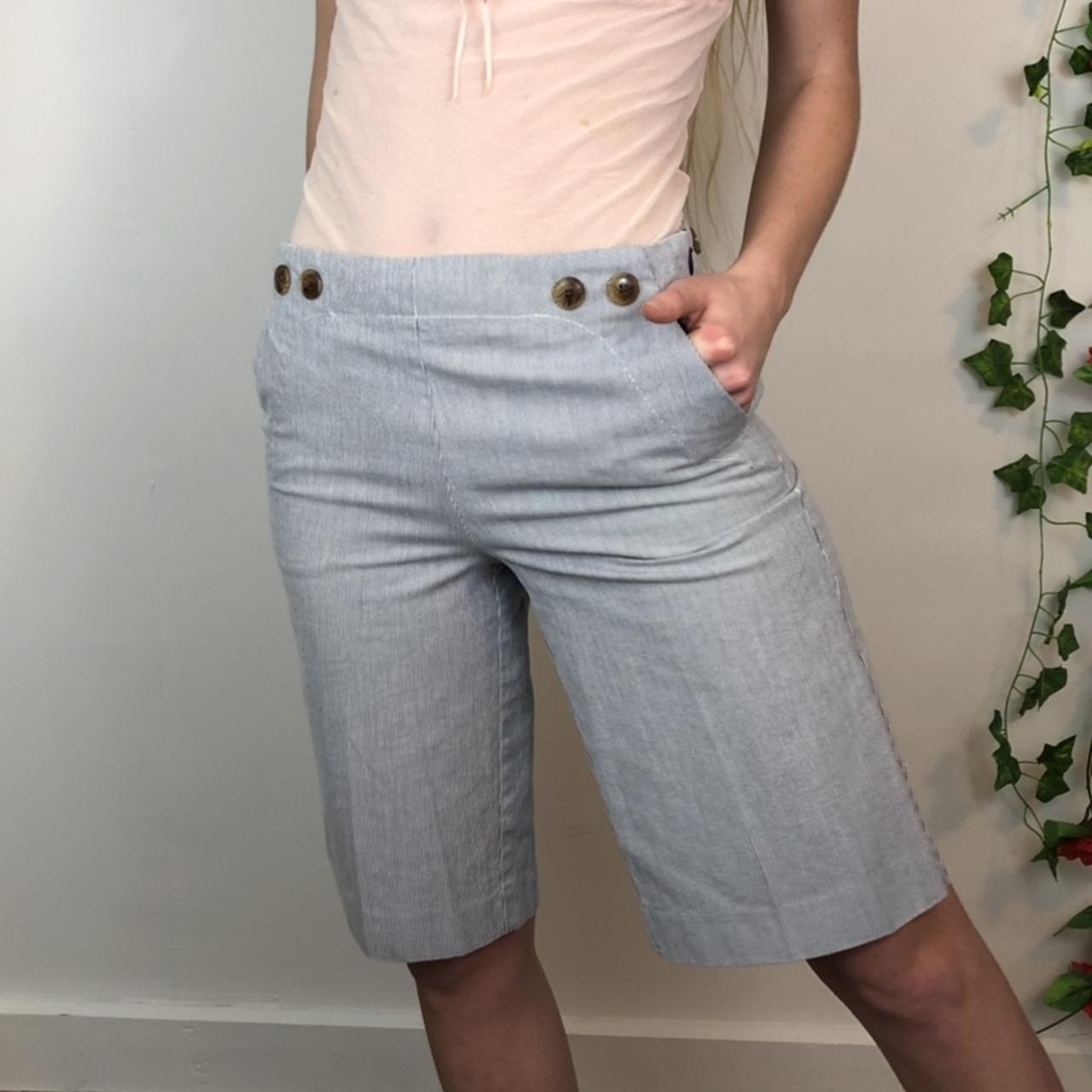 Medium length shorts. 100% cotton with pencil stripe... - Depop