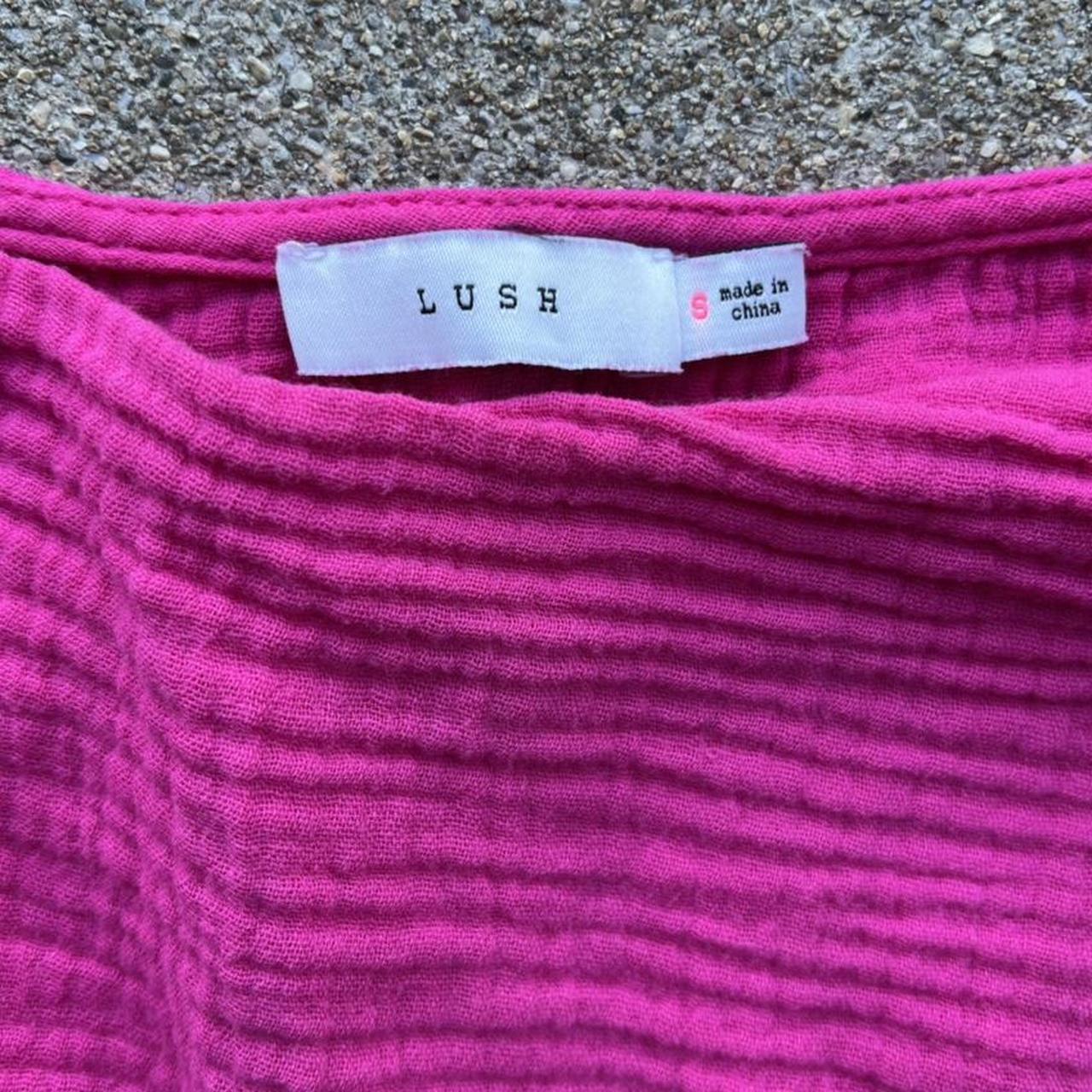 LUSH Clothing Women's Pink Dress | Depop