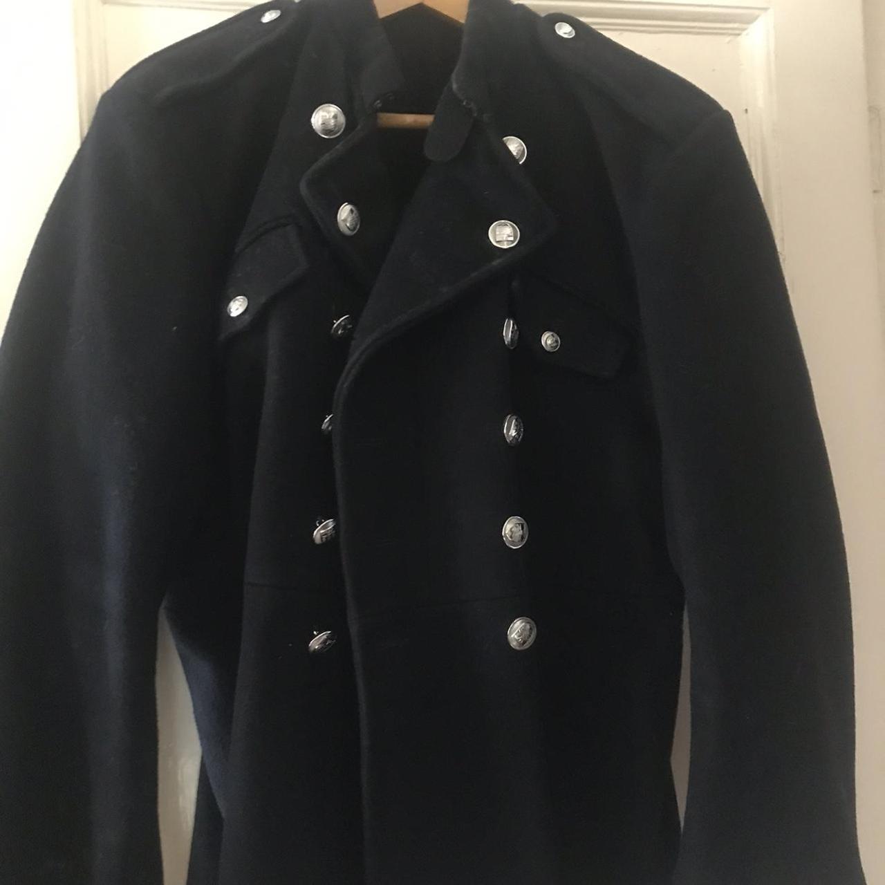 1980s firefighter’s tunic, very thick wool, very... - Depop