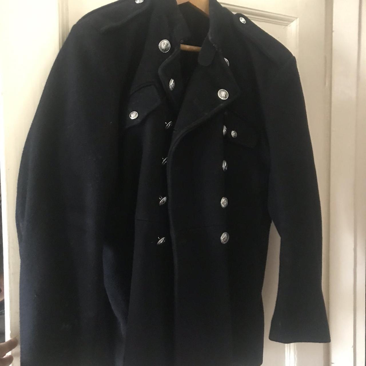1980s firefighter’s tunic, very thick wool, very... - Depop