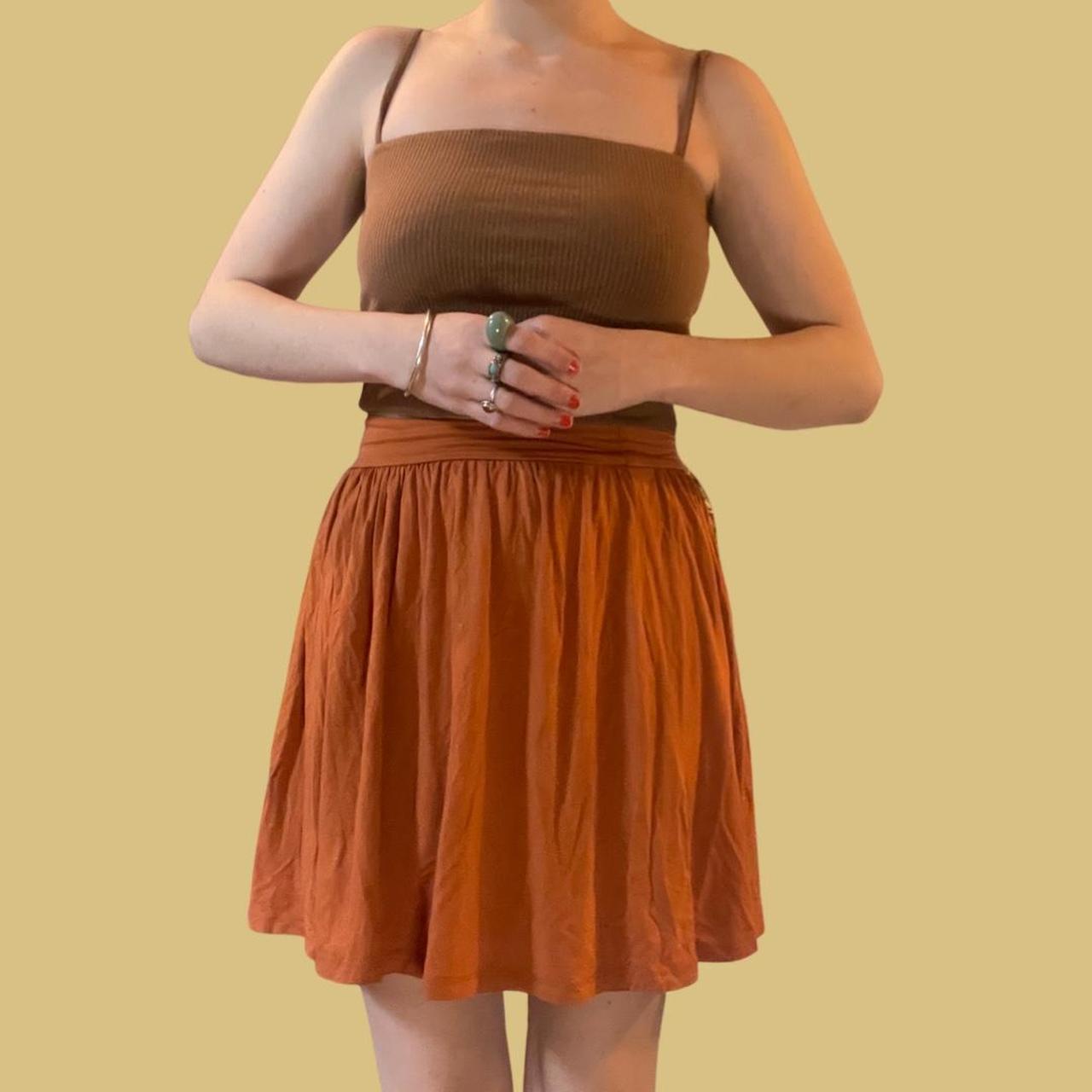 Orange flowy skirt! Loved this skirt so much Great... - Depop