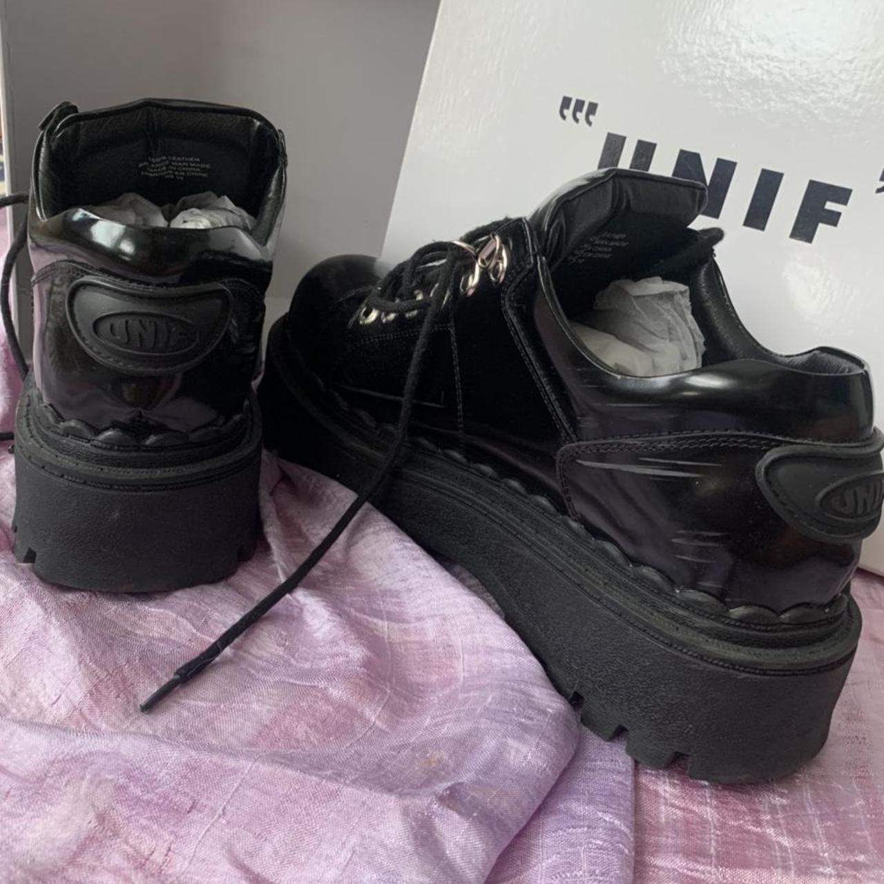 Unif Seek Shoe Black Platform Brats Doll Depop