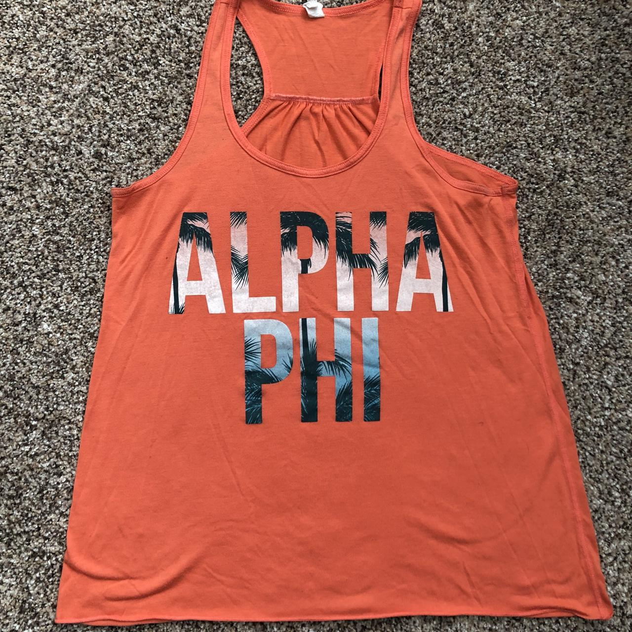 Cute Alpha Phi Hawaiian tank top ! - Depop