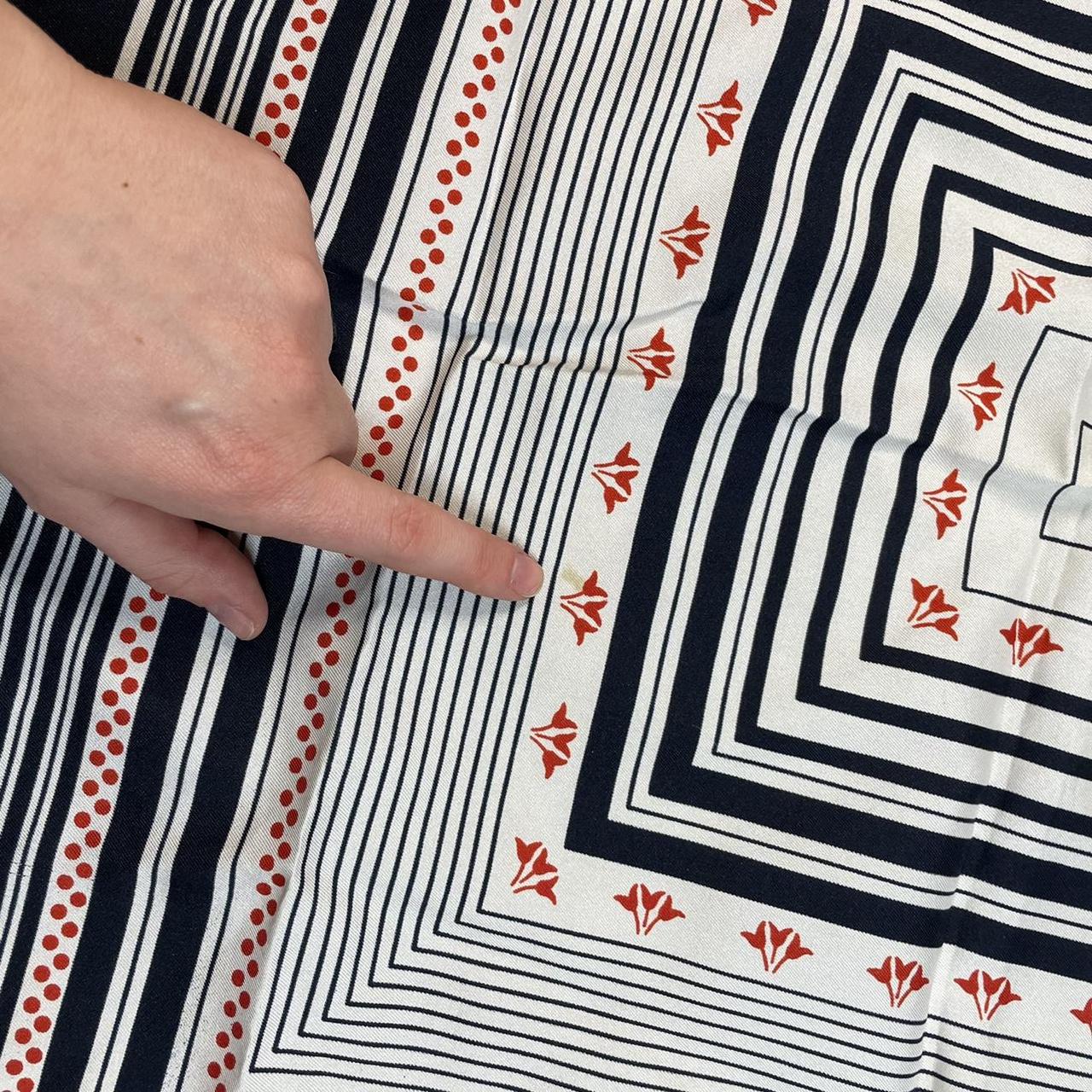 Funky Vintage Abstract Squares Lines Scarf/Hair... - Depop