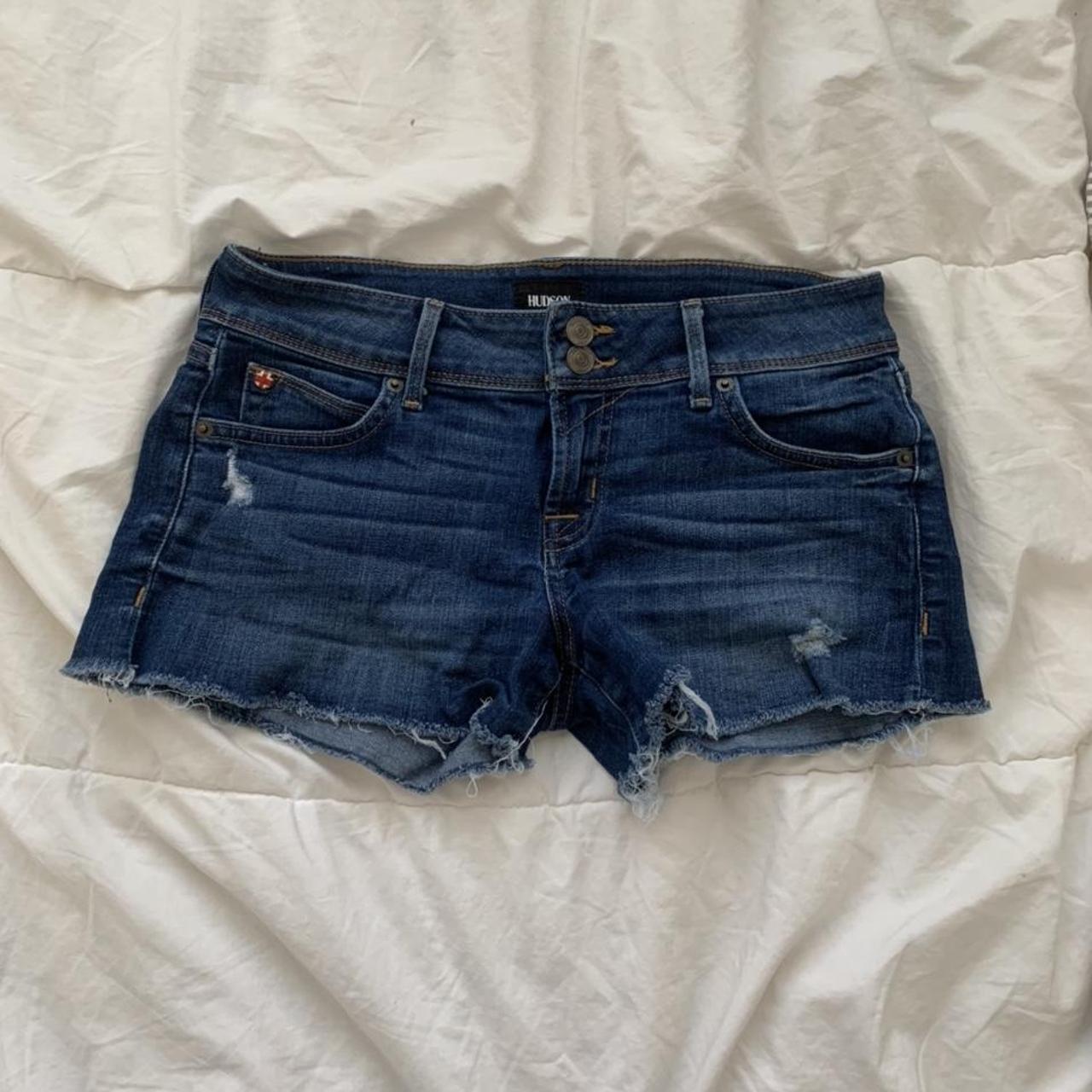 Hudson brand low rise jean shorts Perfect condition... - Depop