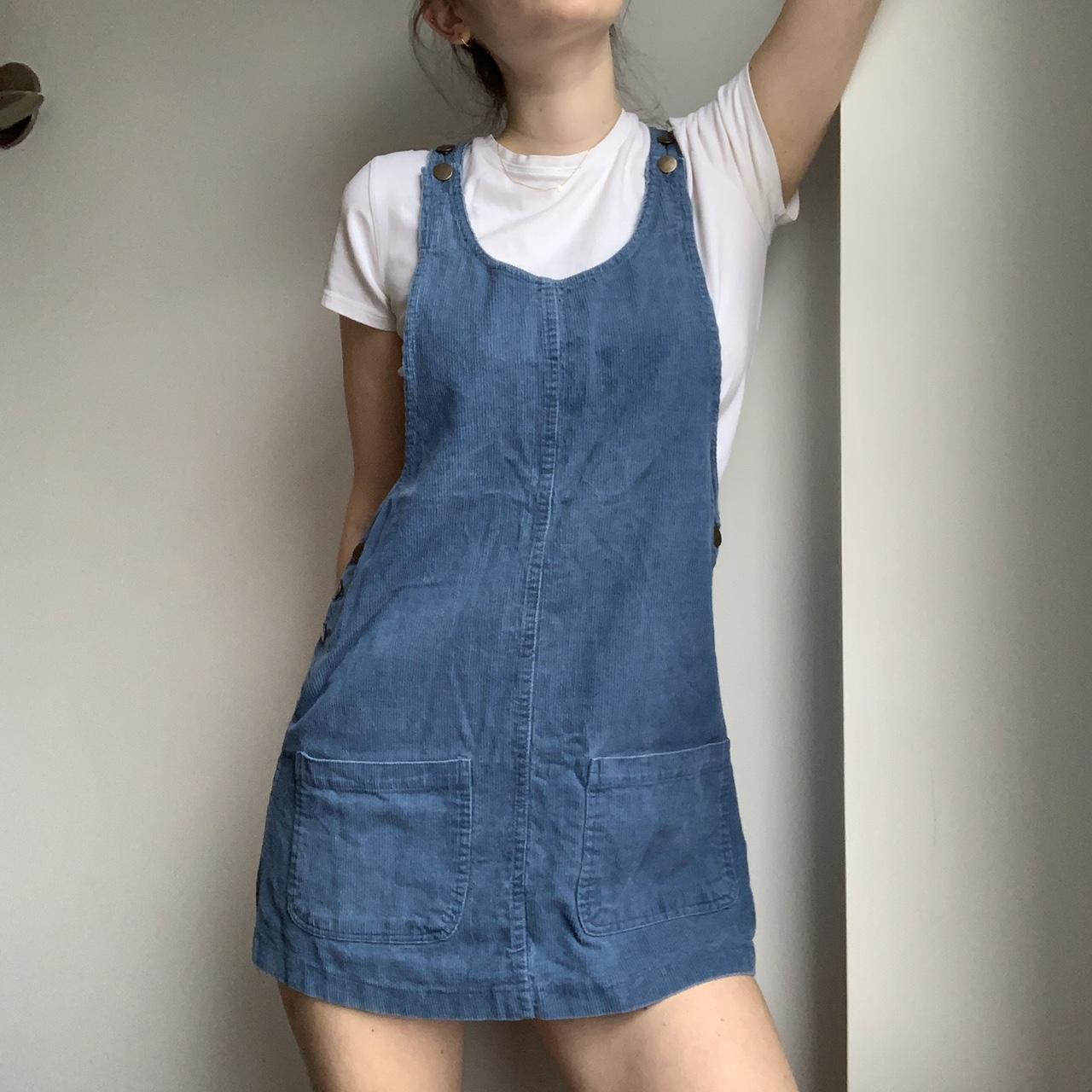 UNIF Women's Blue Dress | Depop