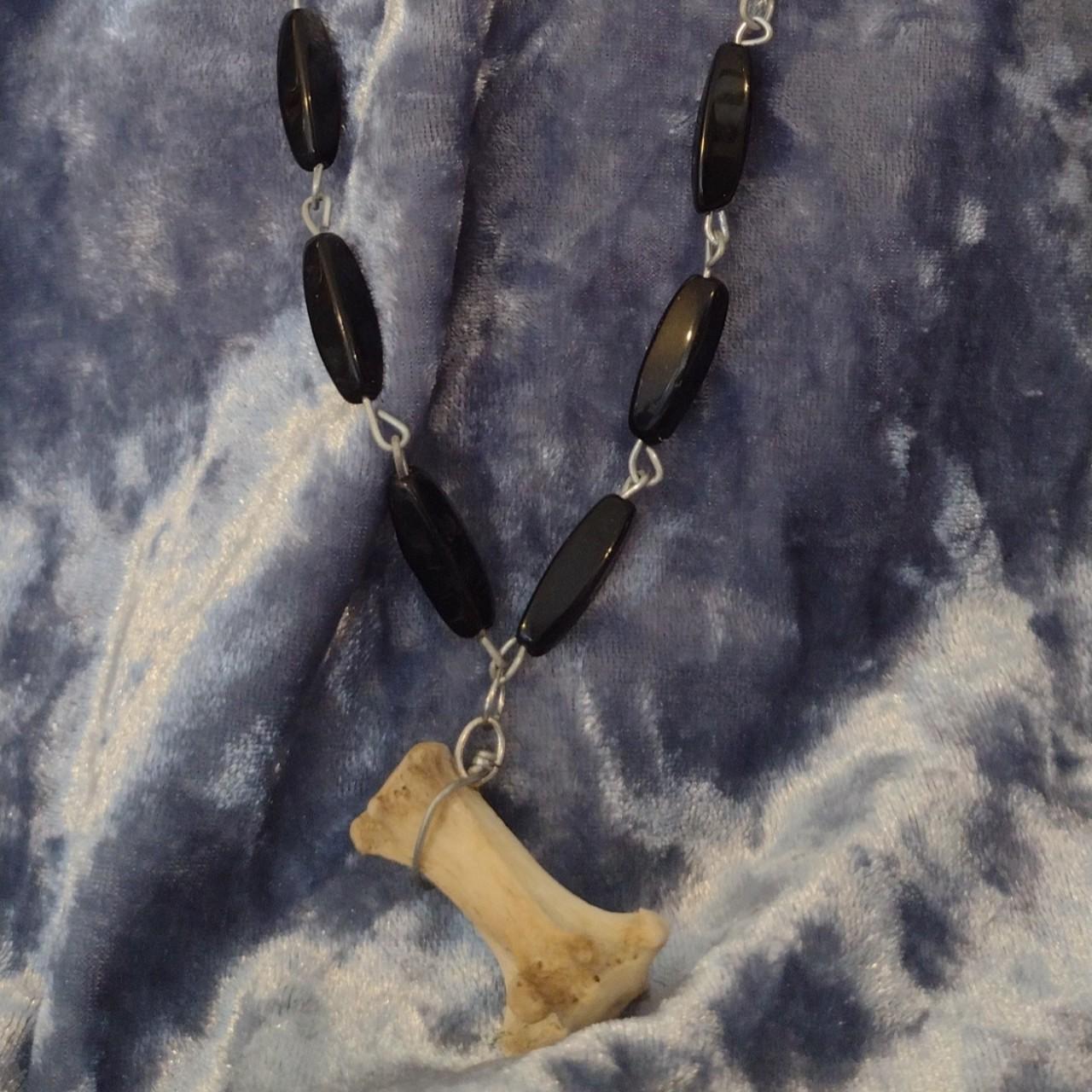 Handmade bone necklace I put together #handmade... - Depop