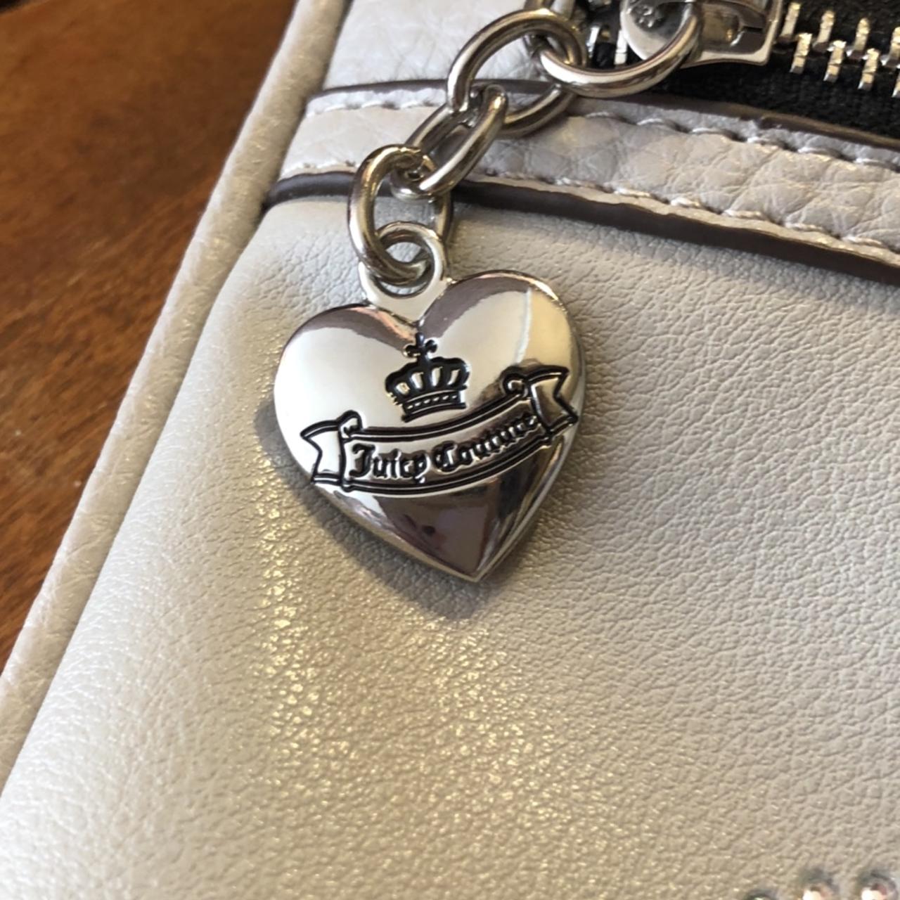 Light grey bedazzled juicy couture bag! Worn one... - Depop