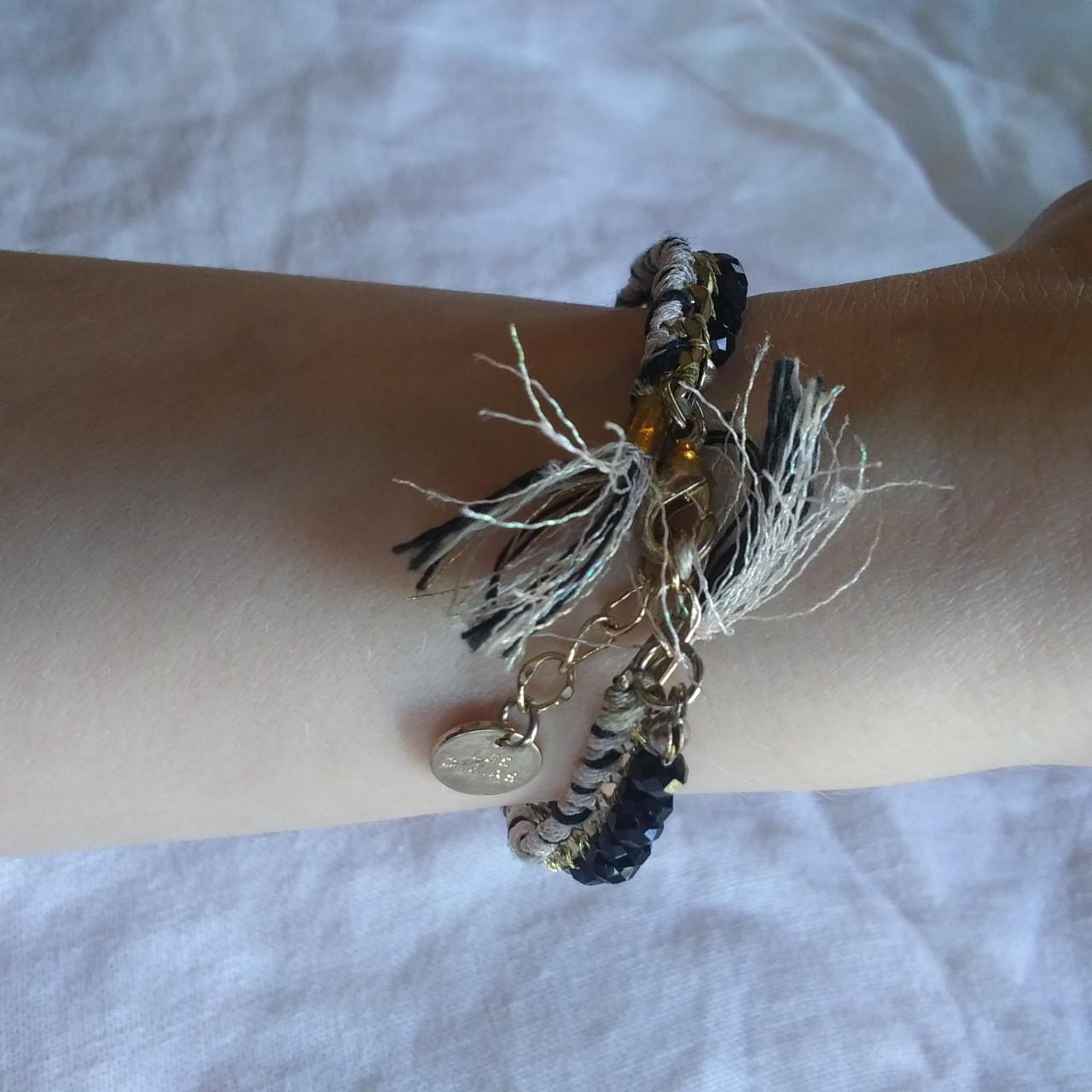 Super cute braided and beaded golden chain les cleis... - Depop