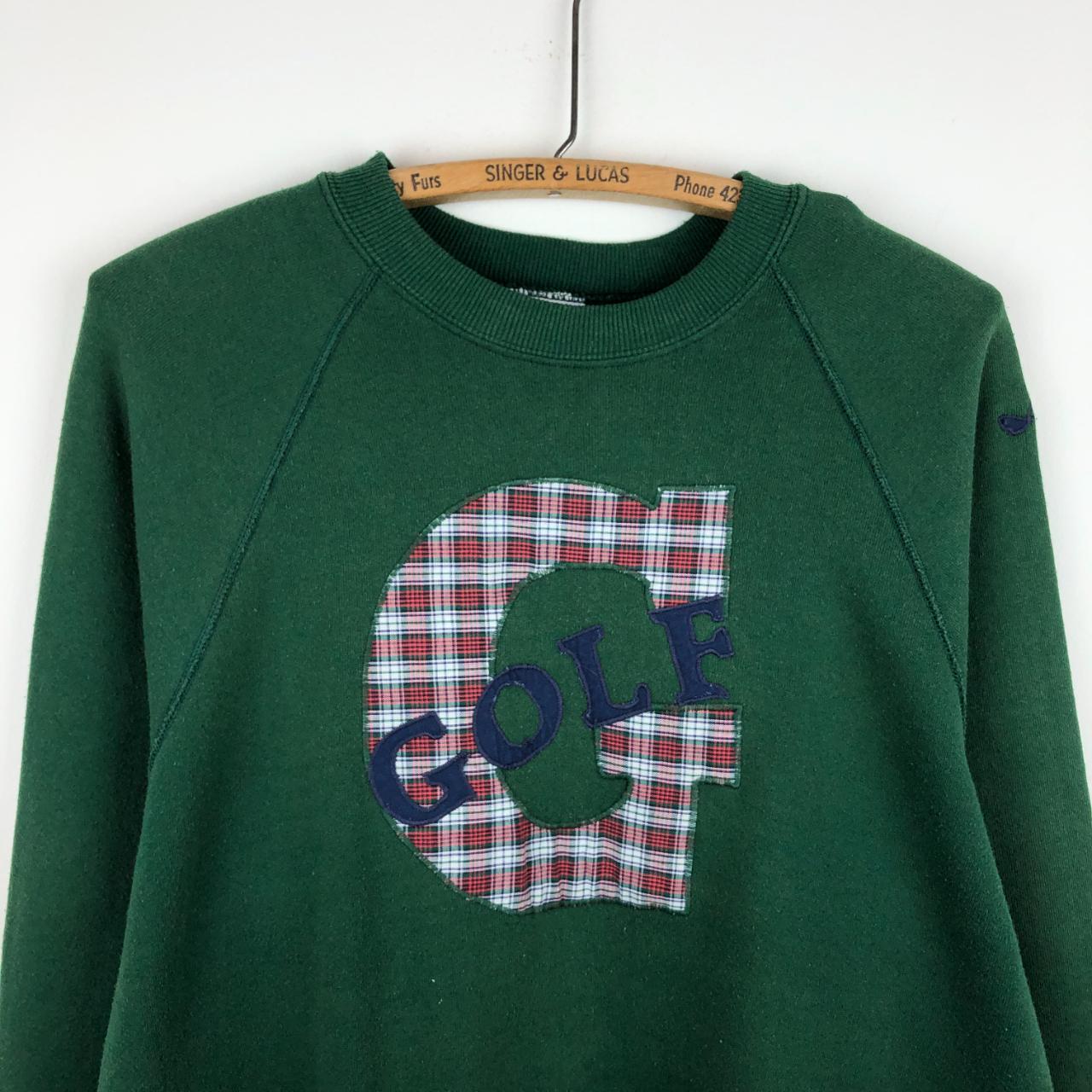 Vintage 90s Big plaid pattern G Golf embroidered... - Depop