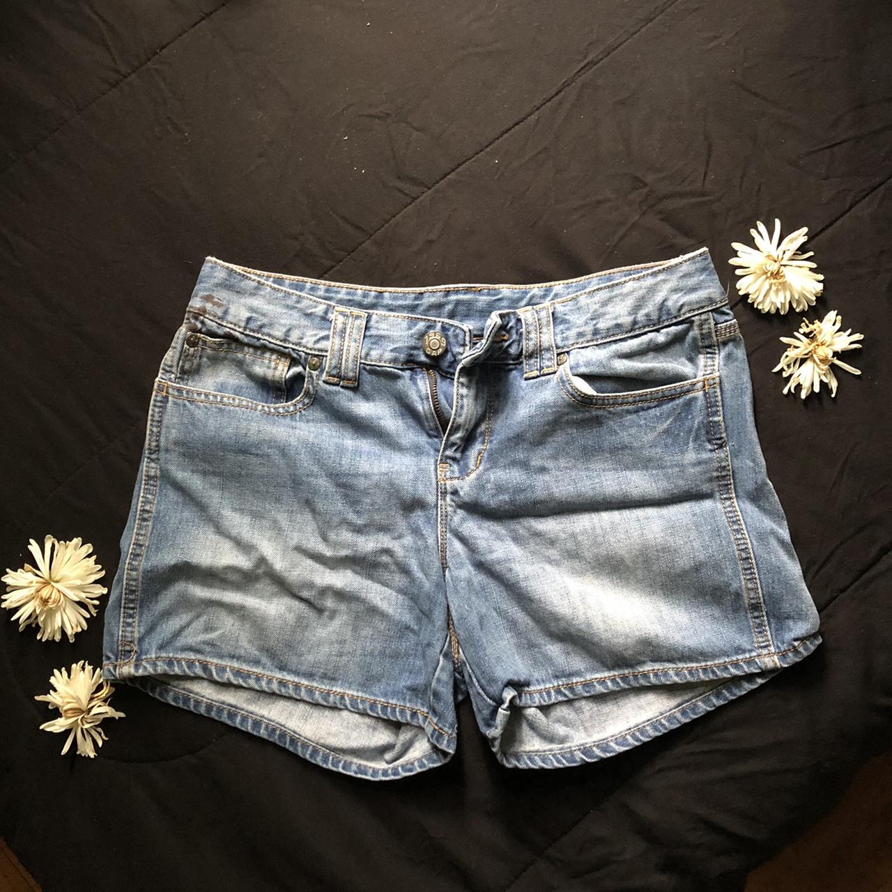 GAP denim shorts small stain (pictured) too small... - Depop
