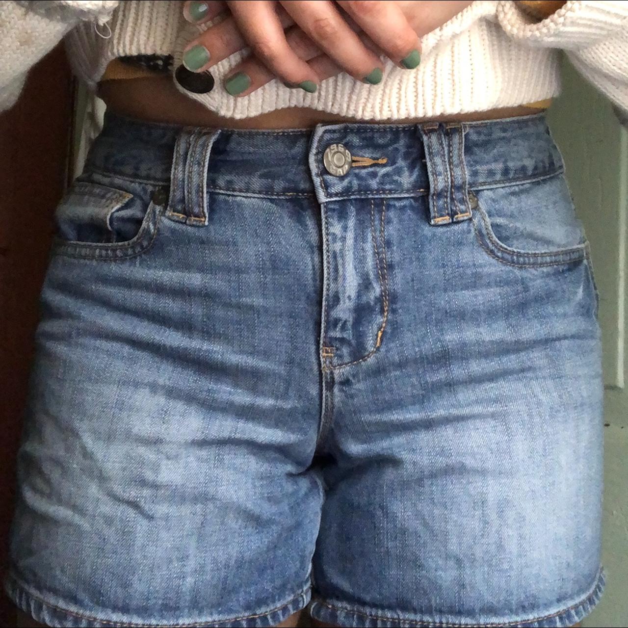GAP denim shorts small stain (pictured) too small... - Depop