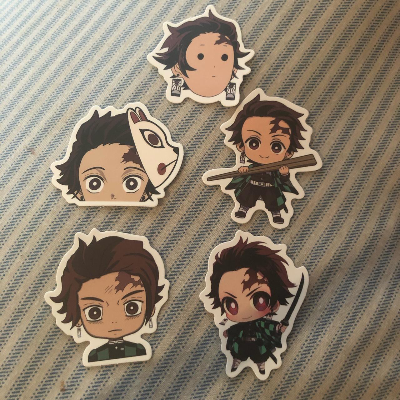 Tanjiro demon slayer stickers $1.50 each $7 for... - Depop