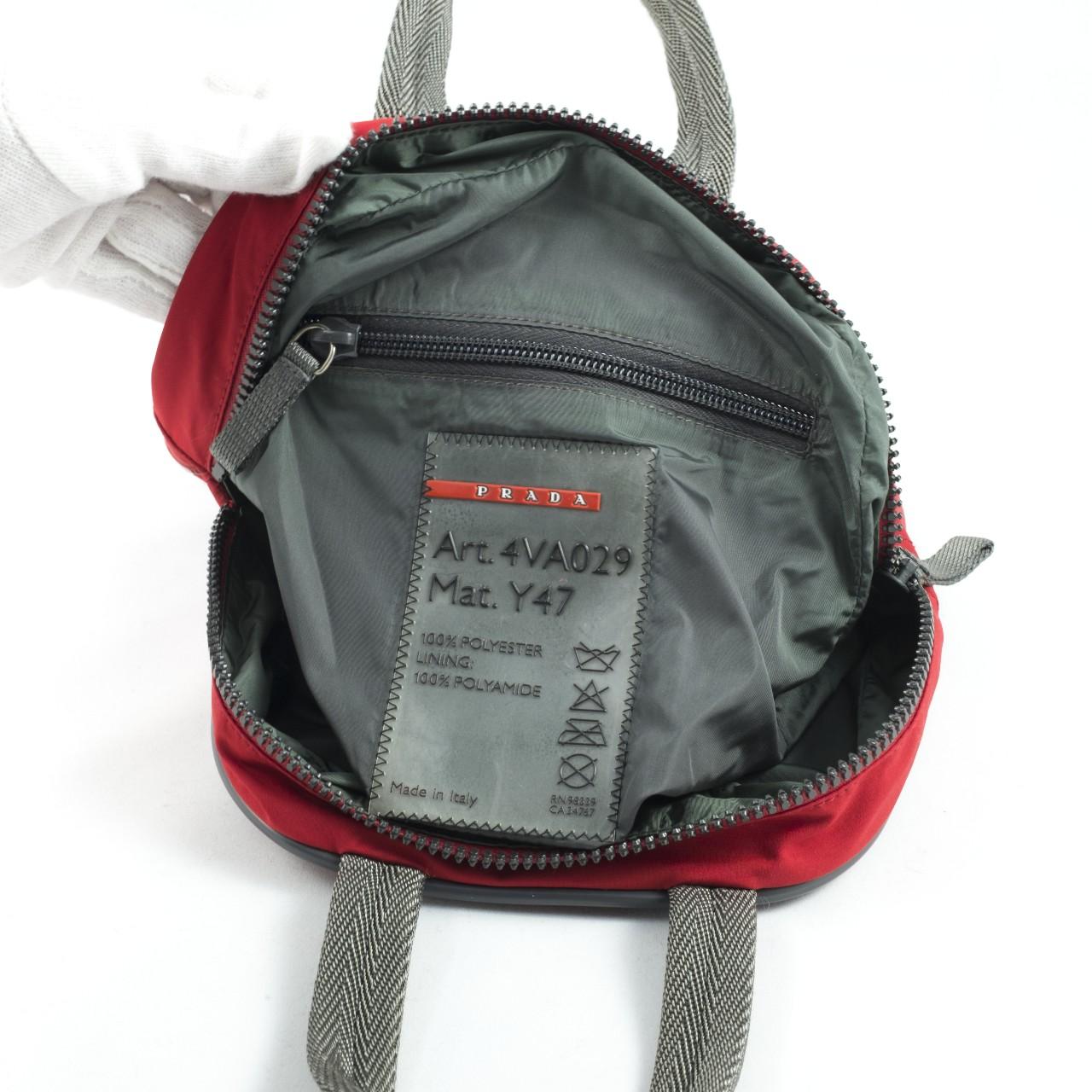 Authentic Prada sport small nylon red bag. Red Prada... - Depop