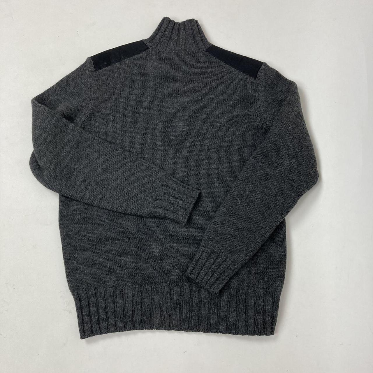 French Connection quarter snap sweater lapel... - Depop