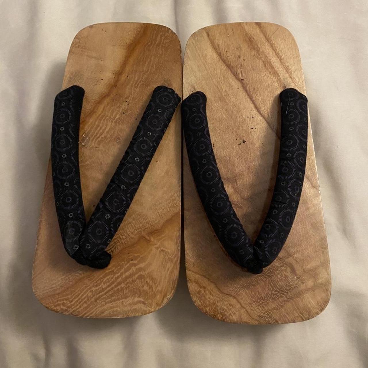 Wooden Japanese traditional geta sandals. Bought... - Depop