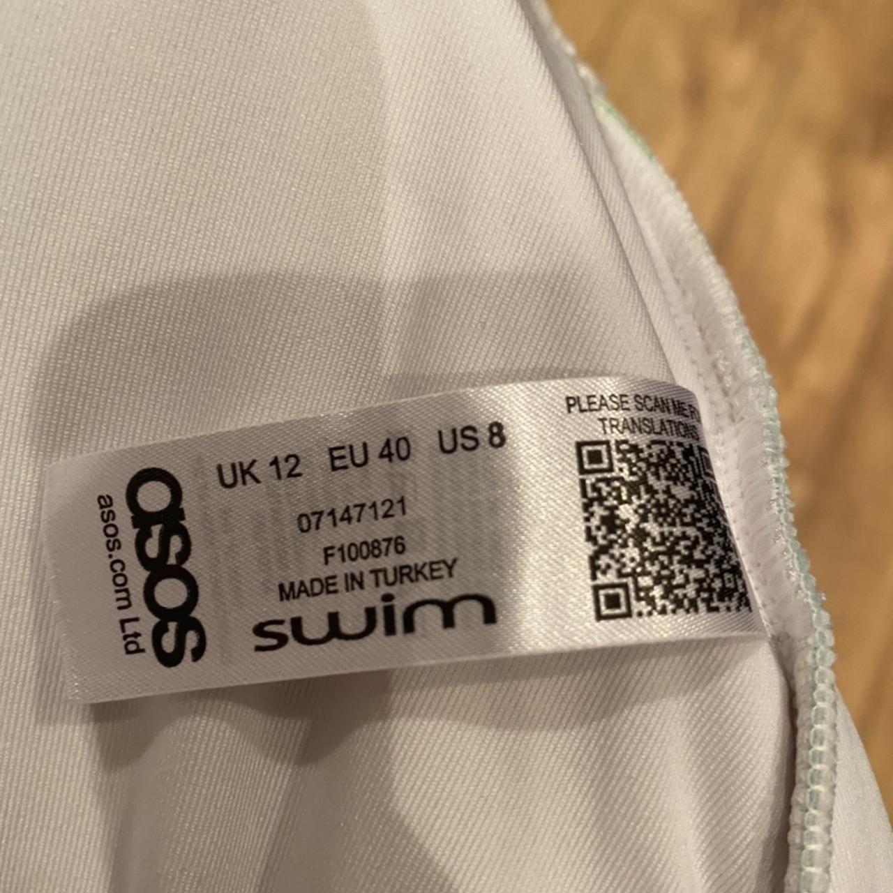 Asos - White Swimwear Set In Colourful Floral... - Depop