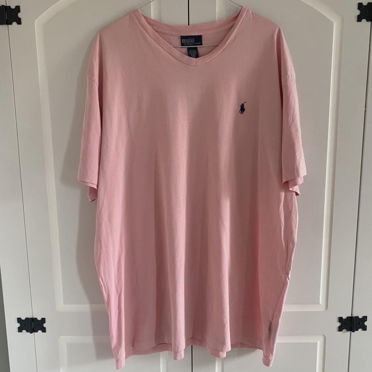 Genuine baby pink Polo Ralph Lauren T-Shirt with... - Depop