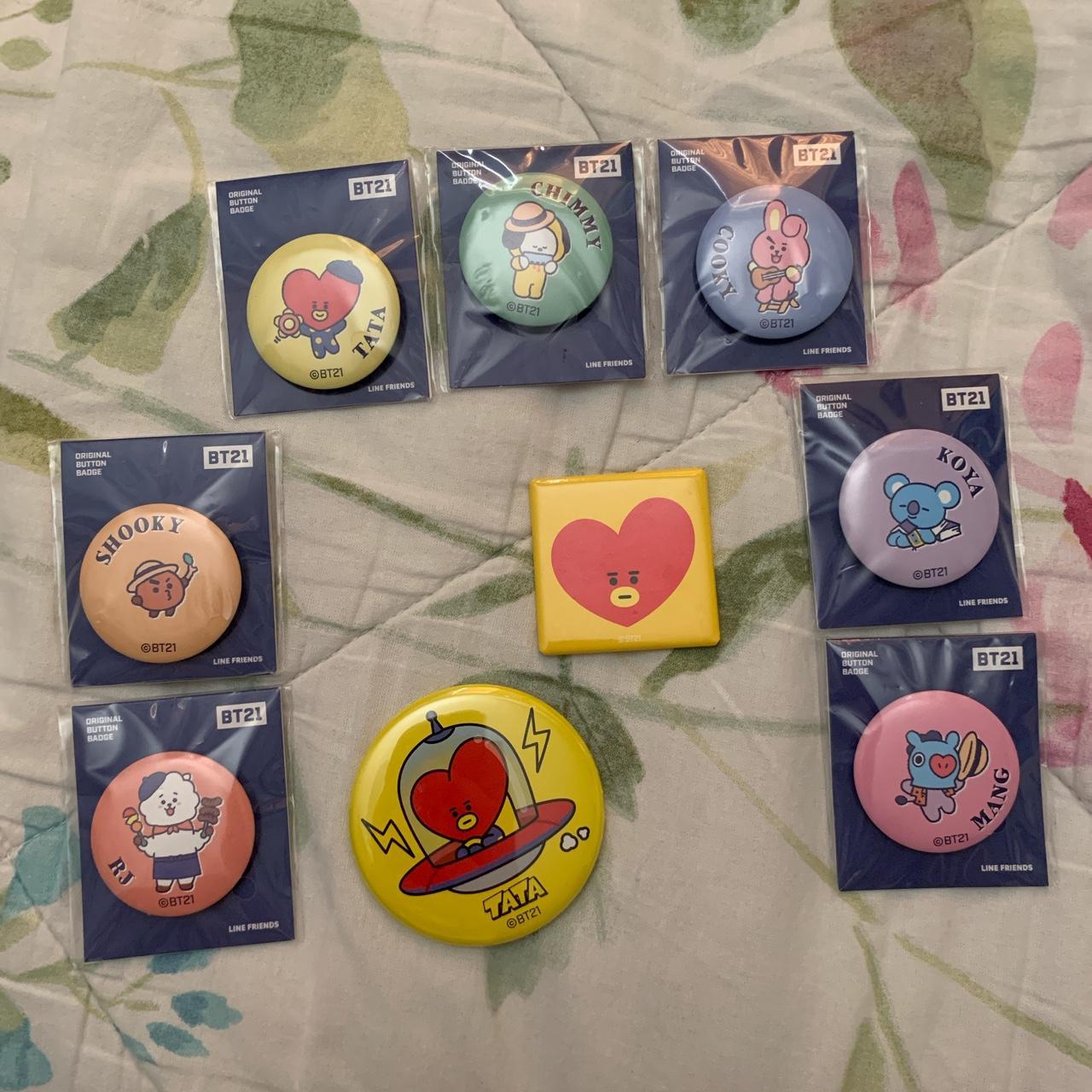 BTS BT21 pins lot • 9 pins in total! • or can be... - Depop